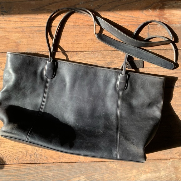 Coach | Bags | Vintage Coach Leather Laptop Bag In Black 467 | Poshmark